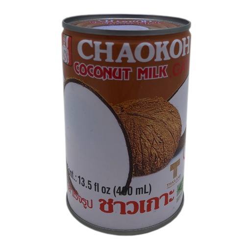 Chao Koh Coconut Milk (Tin) 400ml. 24x1 - PrompPlus - Thai Grocery ...
